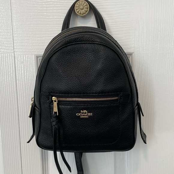 Coach | Bags | Coach Mini Black Leather Backpack | Poshmark